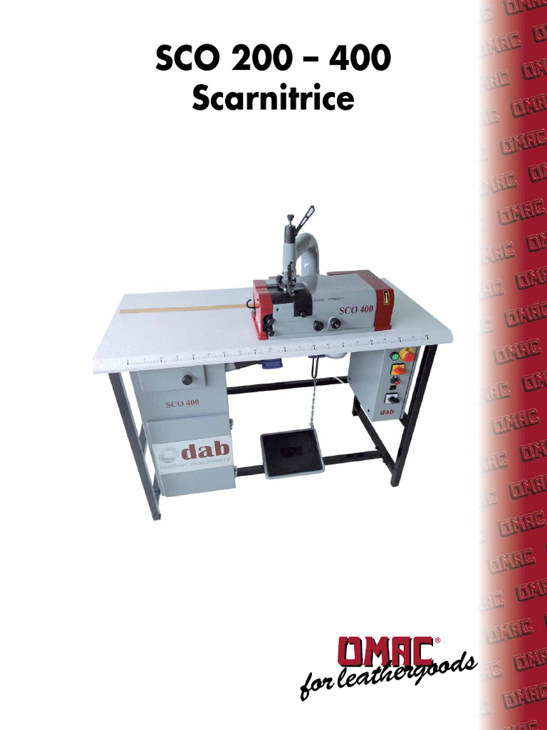 Machines à parer DAB SCO 200 et 400 | PDF