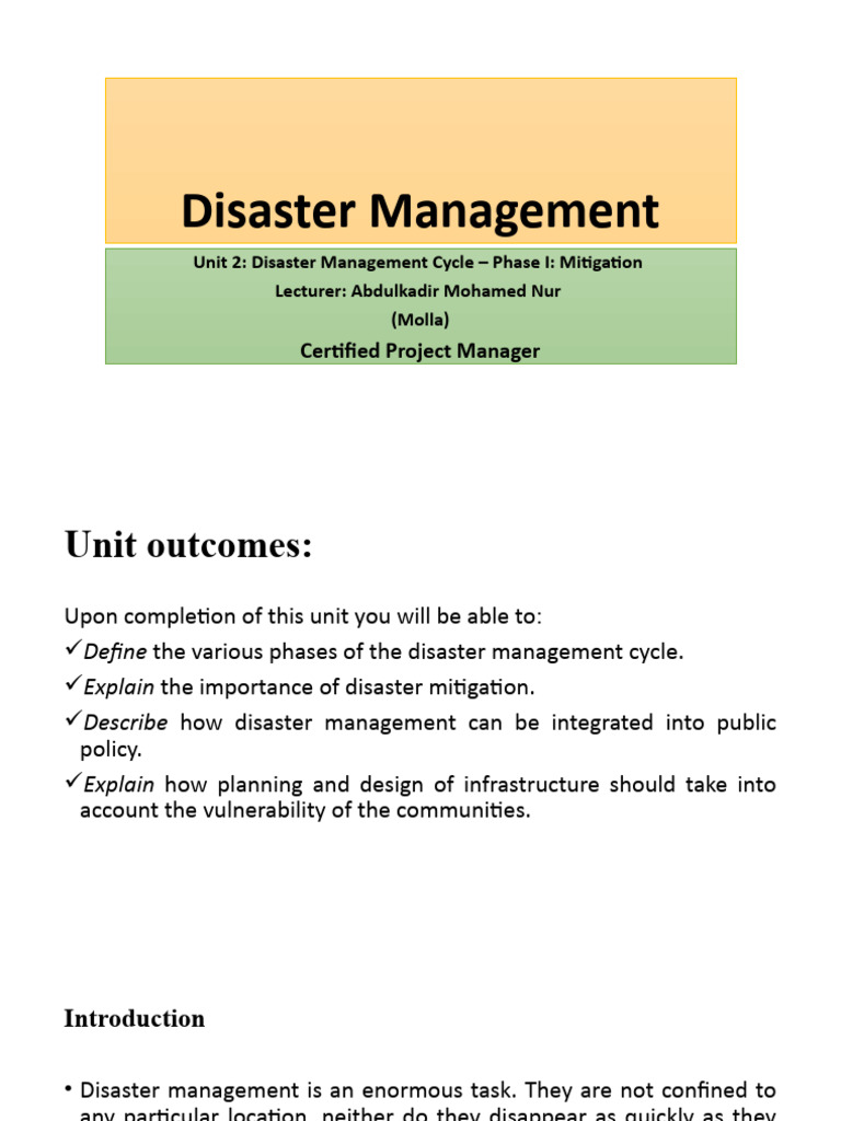 Unit 2 | PDF | Emergency Management | Hazards