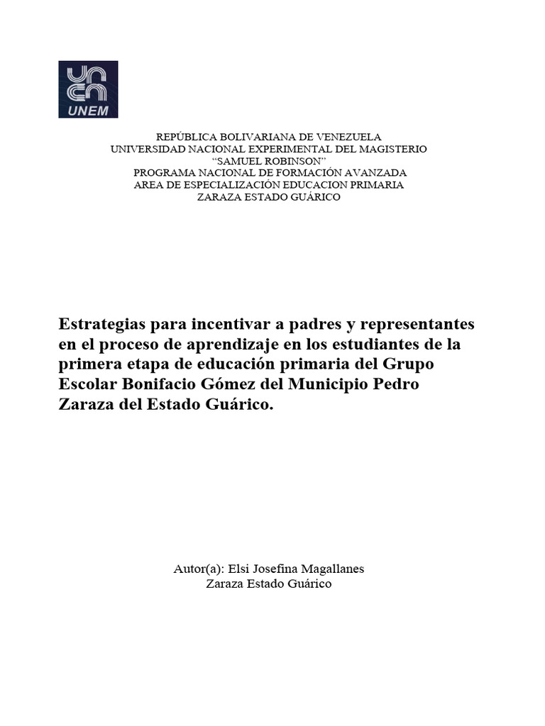 Proyecto Elsi Magallanes 22_02_2022 | PDF | Aprendizaje | Enseñando