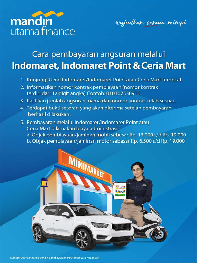 Tata Cara Pembayaran Angsuran Indomaret Indomaret Point Ceria Mart | PDF