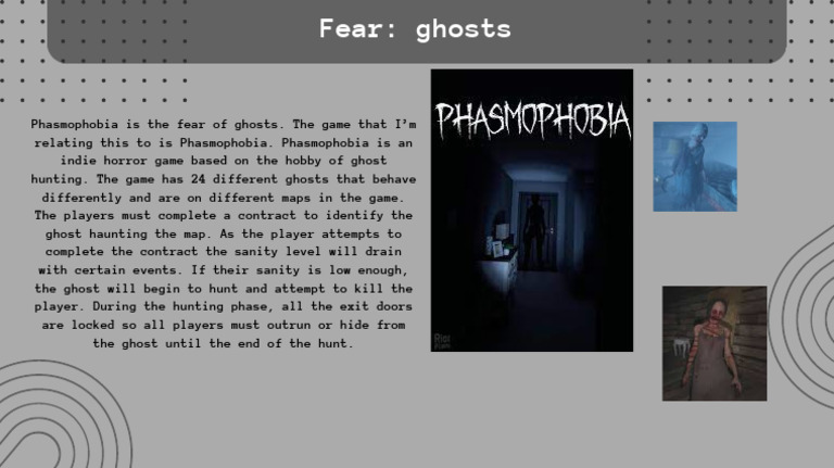 Understanding Phasmophobia's Ghosts | PDF