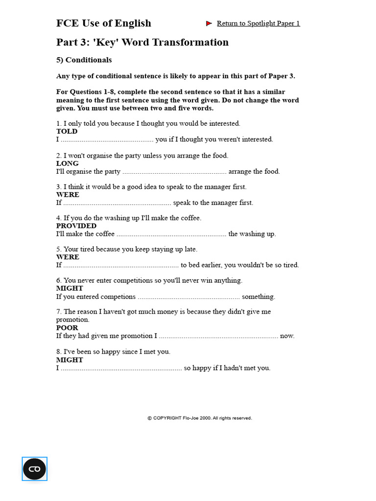 Paraphrasing Conditionals | PDF