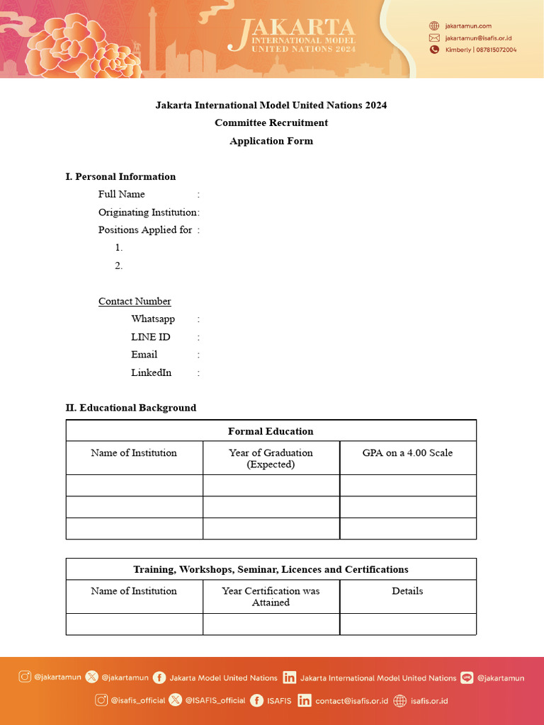 Full Name - Originating Institution - Jmun 2024-1 | PDF | Career & Growth