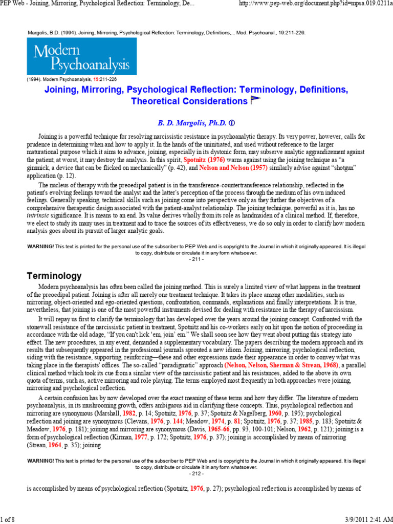 Margolis-B.D-Joining-Mirroring-Psychological-Reflection_-Terminology-Definitions-Theoretical ...