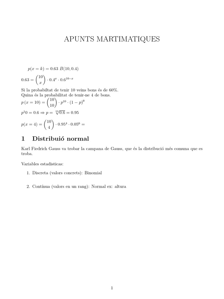 Apunts Martimatiques | PDF