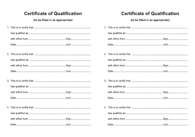 PAF Certificate Print | PDF