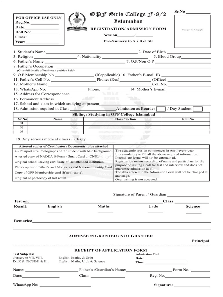 OPF Form | PDF | Identity Document | Government