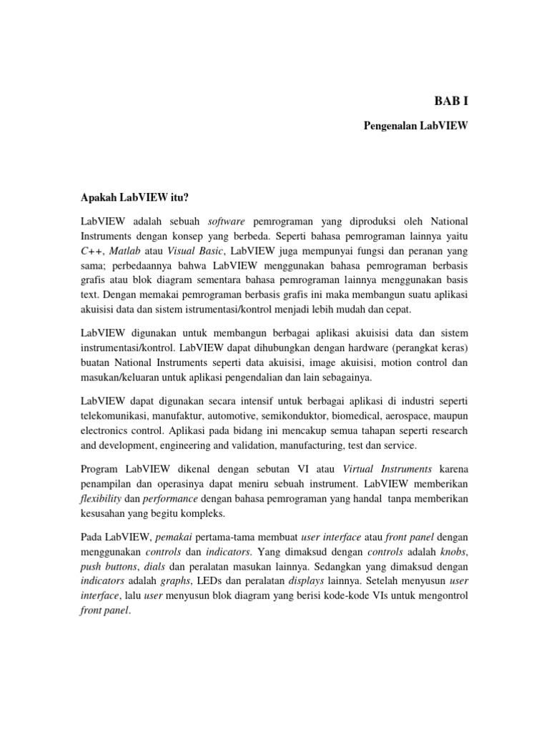 Materi Labview | PDF
