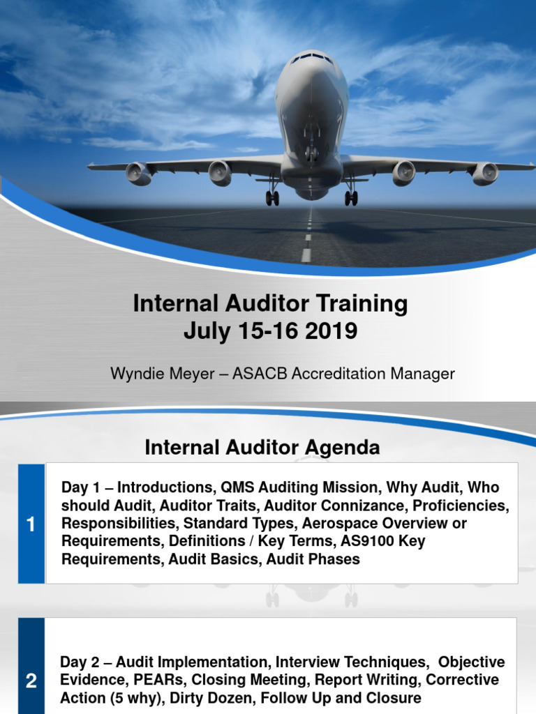 Internal Auditor Training Overview | PDF | Audit | Performance Indicator