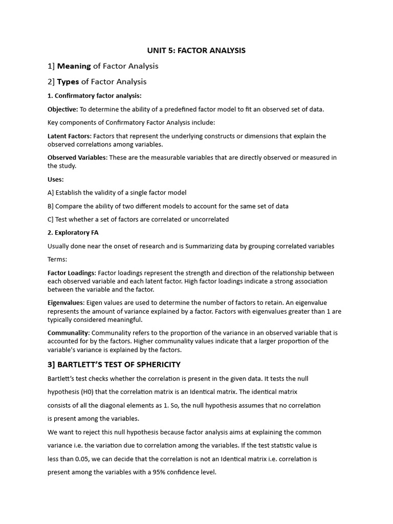 Unit 5 CS | PDF | Factor Analysis | Principal Component Analysis
