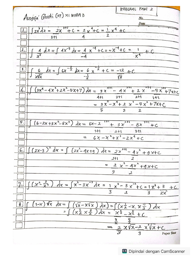 Assyifa (Matwa Integral Part 2) | PDF