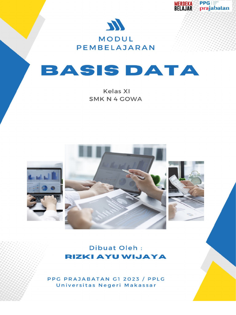 RPP - Lengkap - Basis Data 1-3 Pertemuan | PDF | Karier & Perkembangan | Komputer