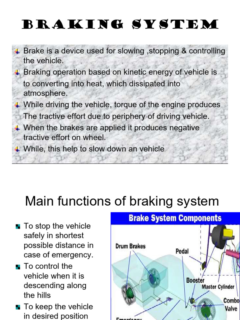 Braking System | PDF