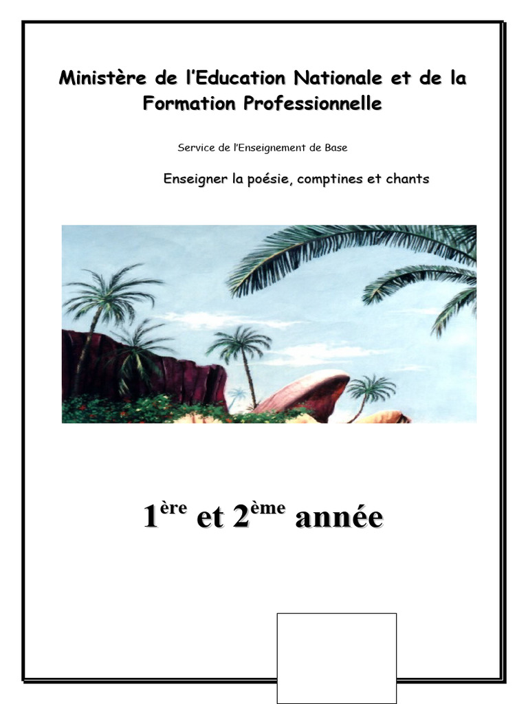 Récitation : Ma case a un chapeau pointu | PDF