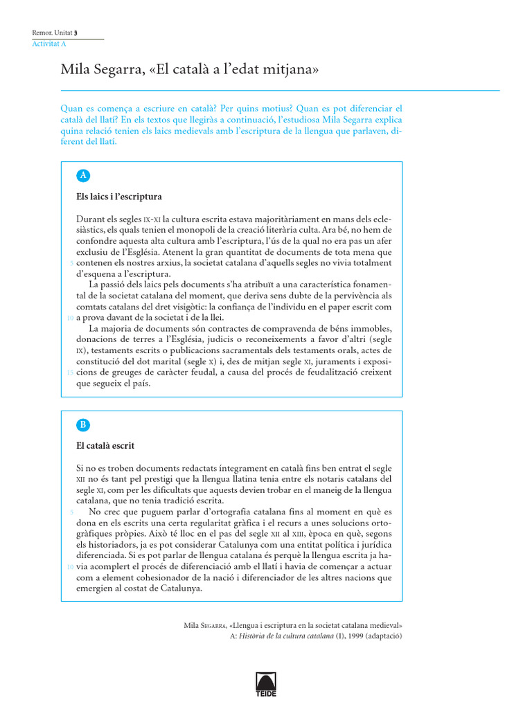 Exercicis Català | PDF