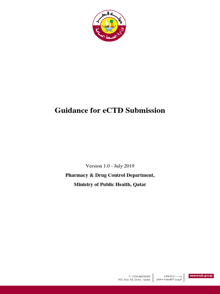 Guidance For eCTD Submission | PDF | Computing