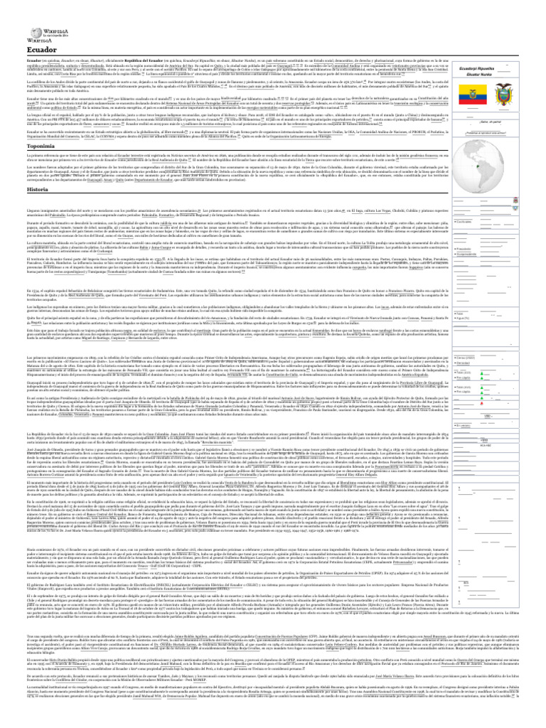 Ecuador | PDF | Ecuador | Imperio Inca