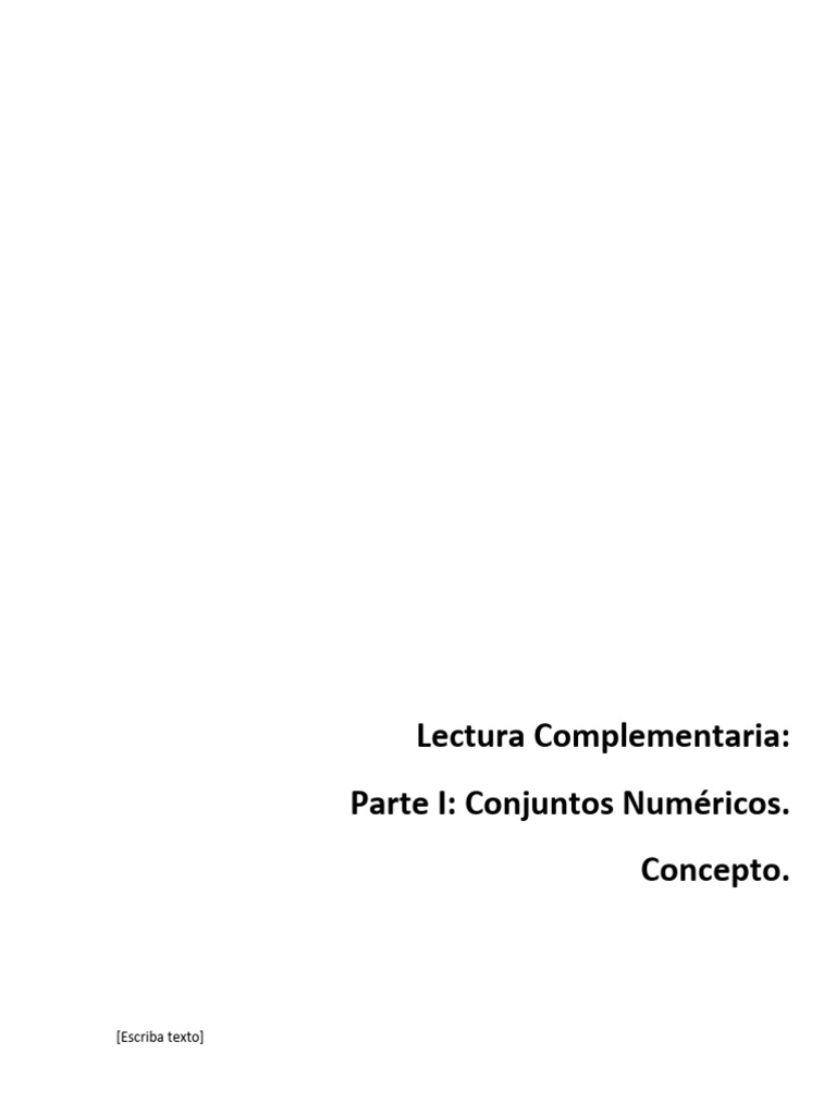 Matematica I U1 Lectura Complementaria Parte1 | PDF