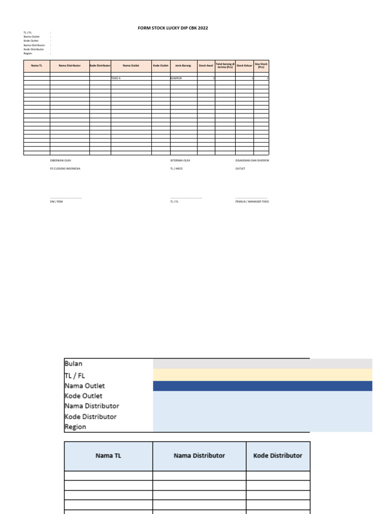 TEMPLATE TANDA TERIMA | PDF