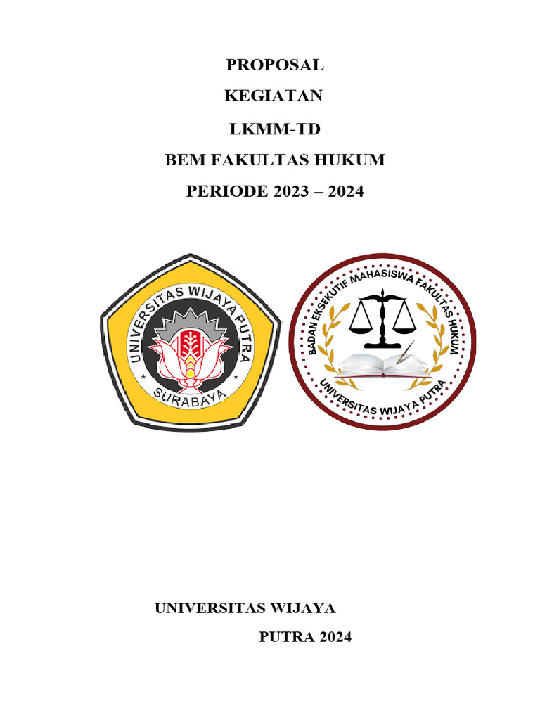 LKMM-TD BEM Hukum UWP 2024 | PDF | Ilmu Sosial