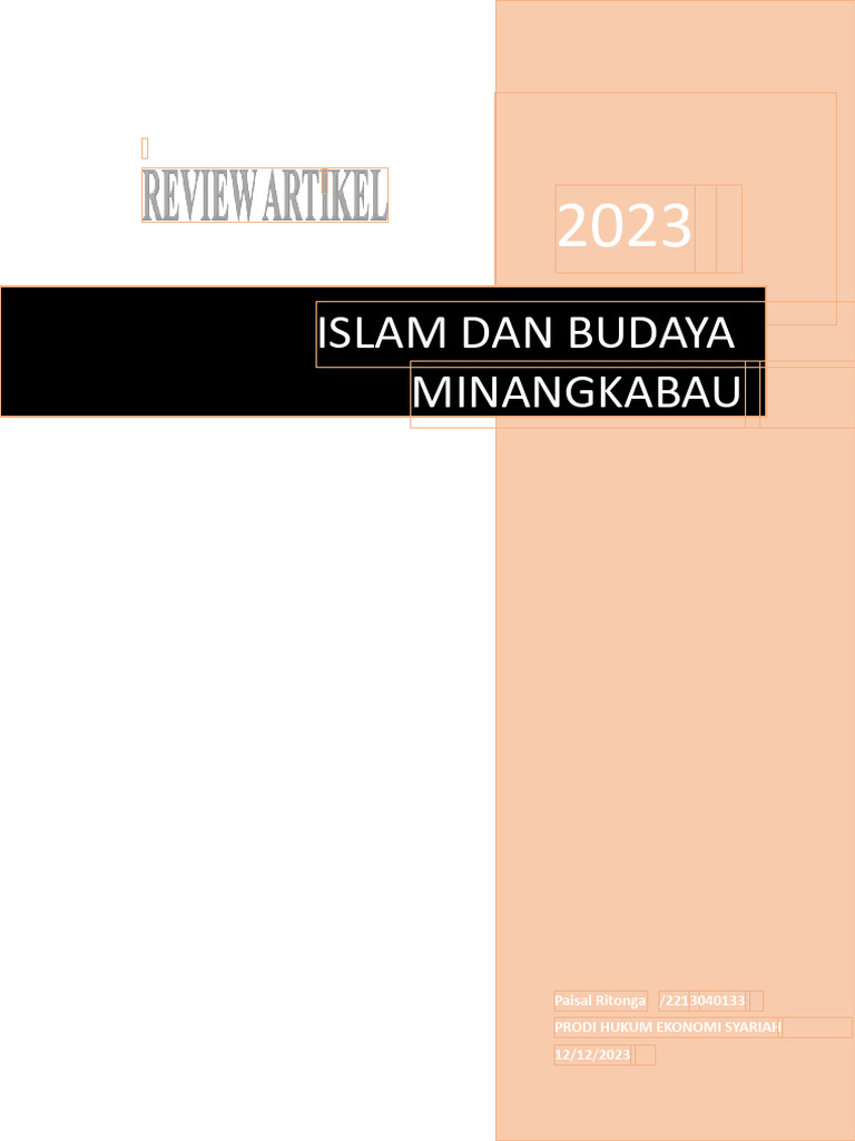 Uas Review Artikel Paisal Ritonga 2213040133 Hes C | PDF