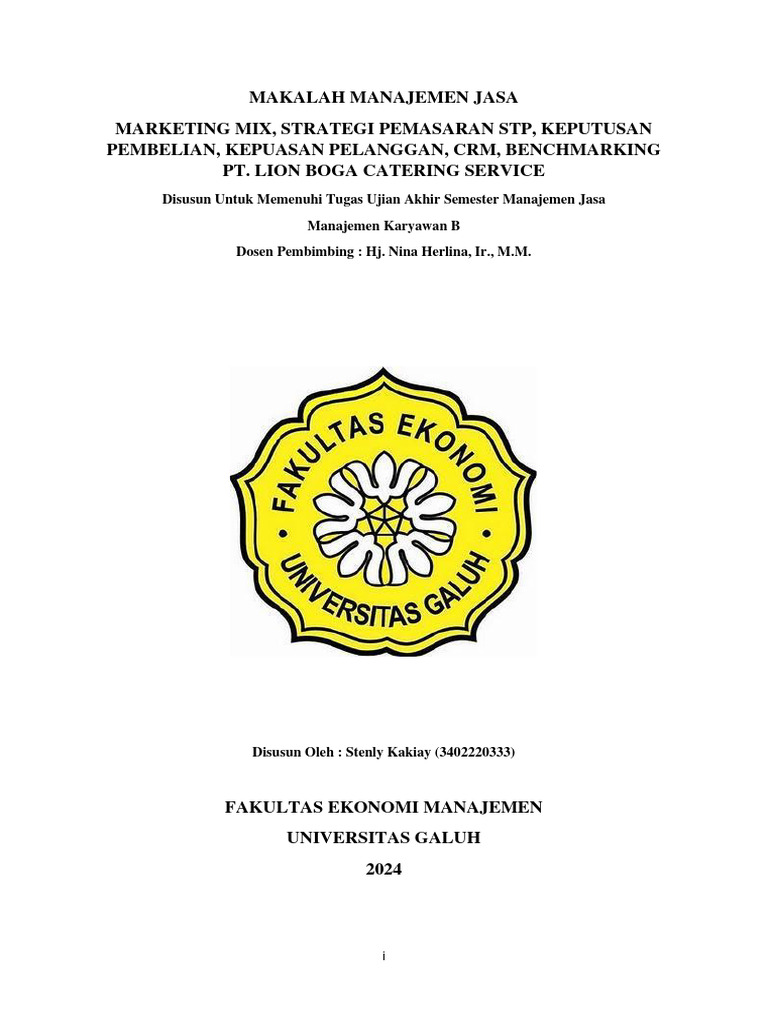 Strategi Pemasaran PT Lion Boga | PDF | Bisnis