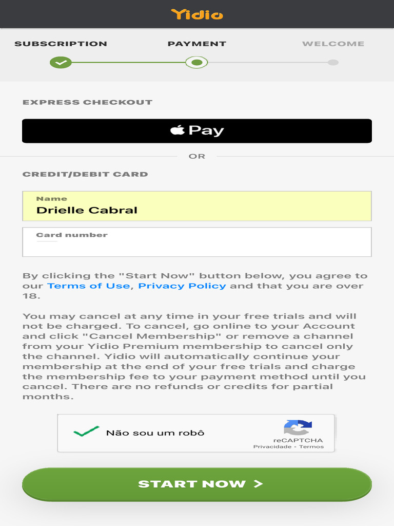 Yidio - Start Your Premium Subscription | PDF