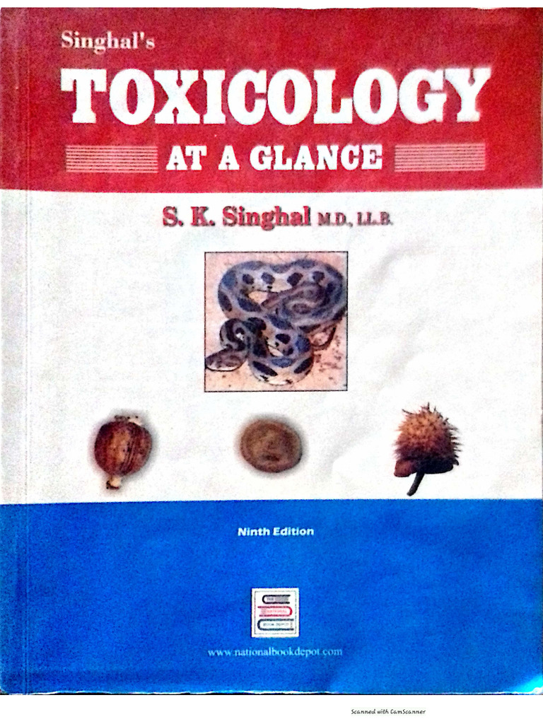 Toxicology - Textbook - by Singhal'S - 9th Edition | PDF