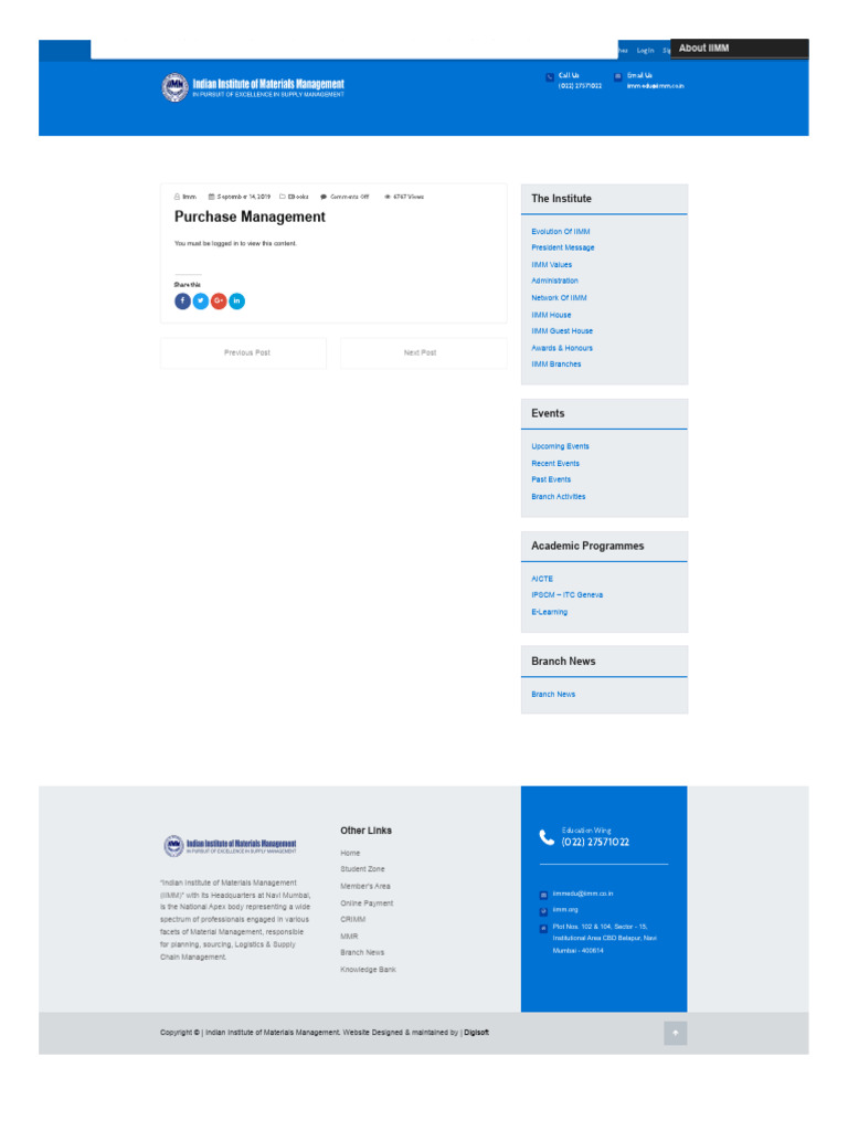 Iimm Org Purchase Management | PDF