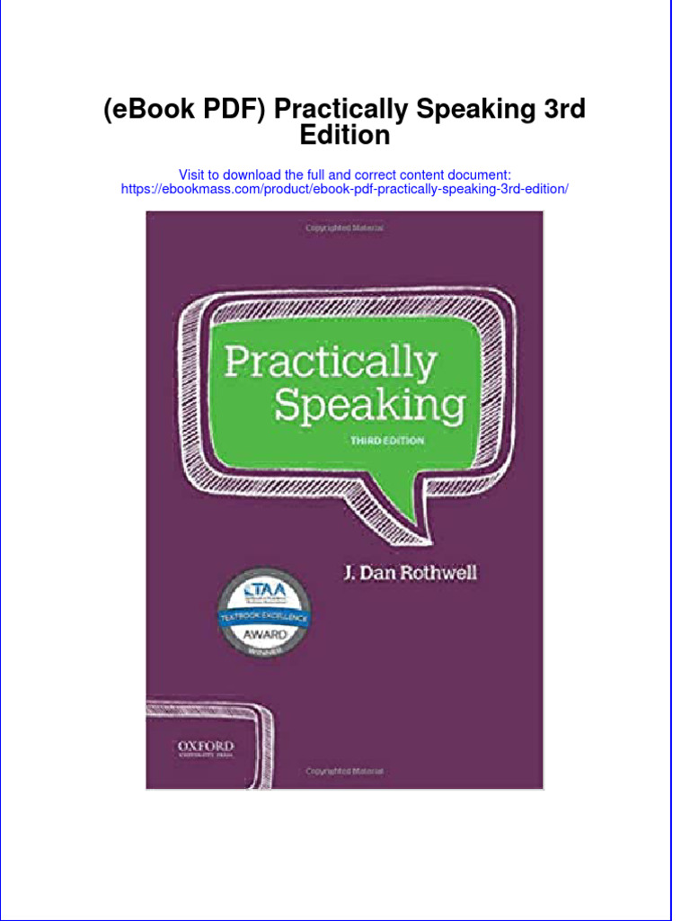 Practically Speaking 3rd Edition Pdf Free