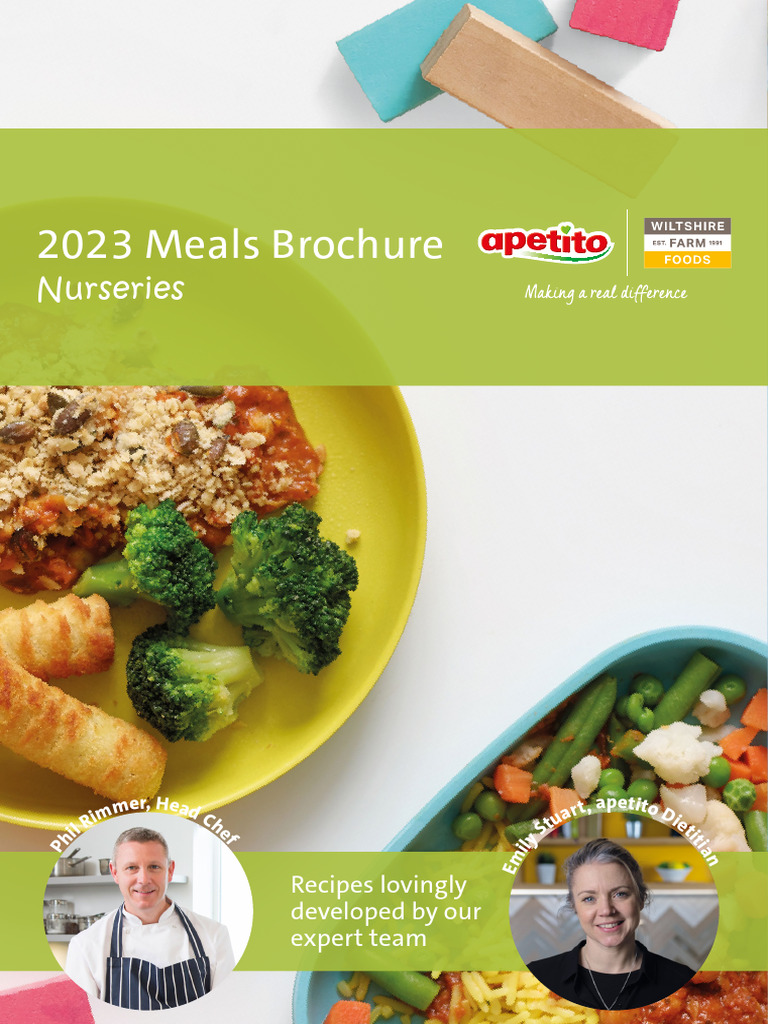 Nursery Meals Brochure Sept 2023 | PDF | Dumpling | Omega 3 Fatty Acid