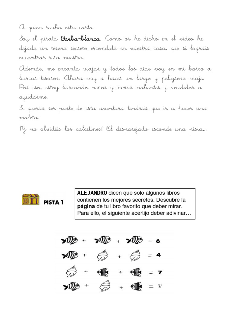 Aventura de Tesoro para Niños Valientes | PDF | Hogar, jardinería y ...