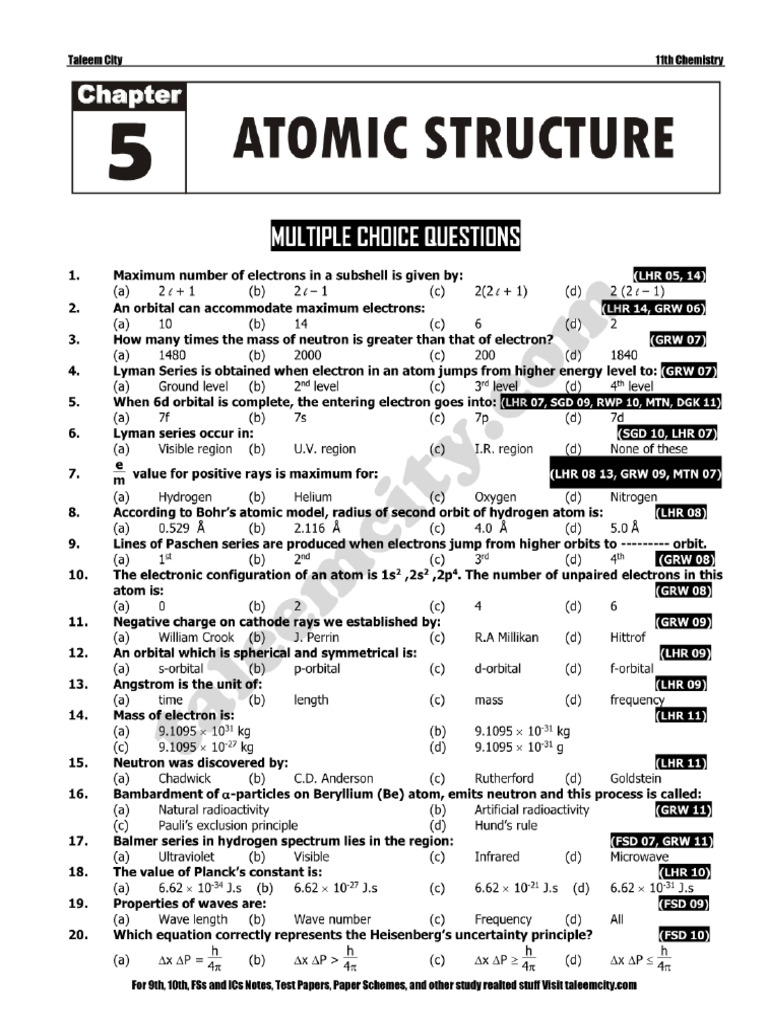 11th Chemistry CH-5 | PDF