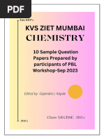 Sample Paper +2 Chemistry (2025) | PDF | Proteins | Chemical Reactions