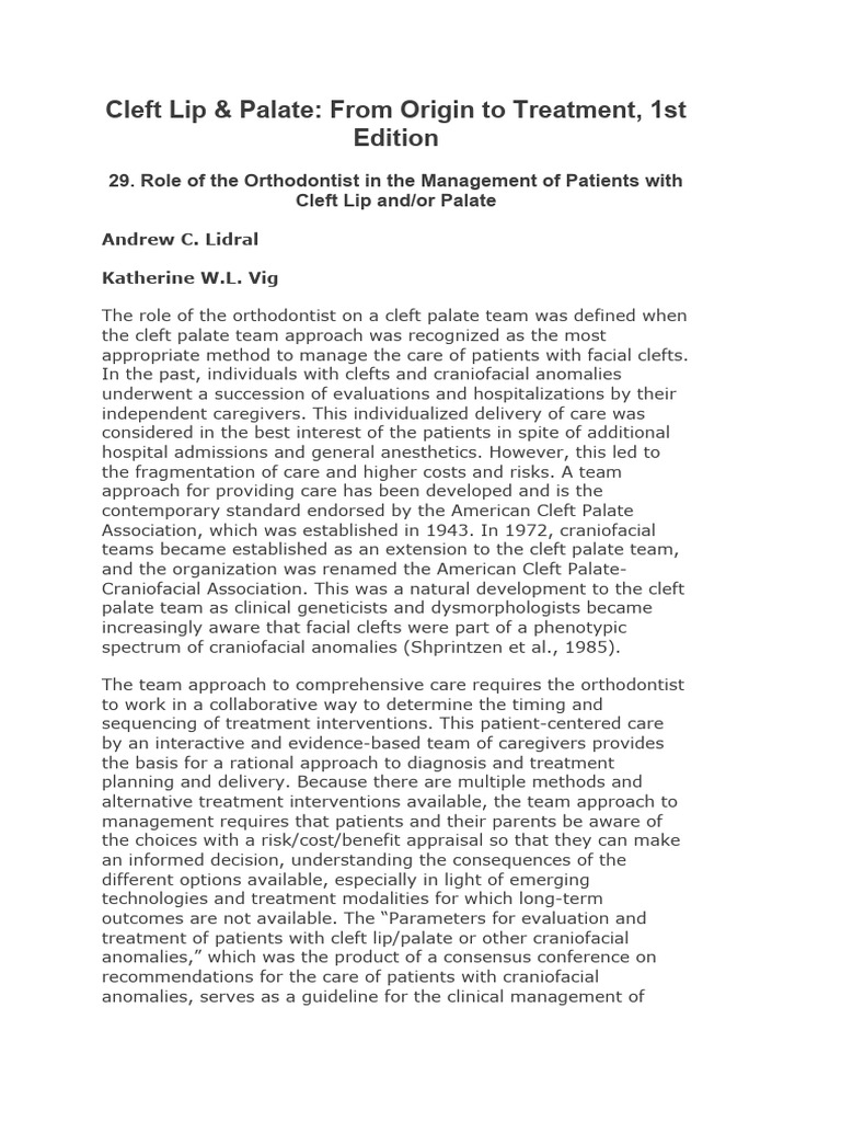 Cleft Lip | PDF