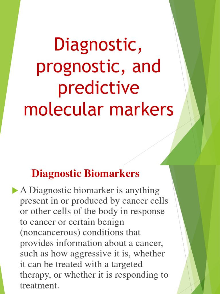Diagnostic, Prognostic, and Predictive Molecular Markers | PDF