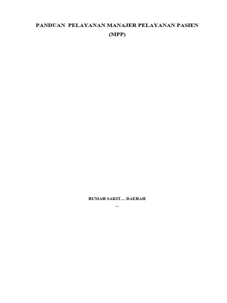Panduan MPP | PDF | Pengembangan Diri