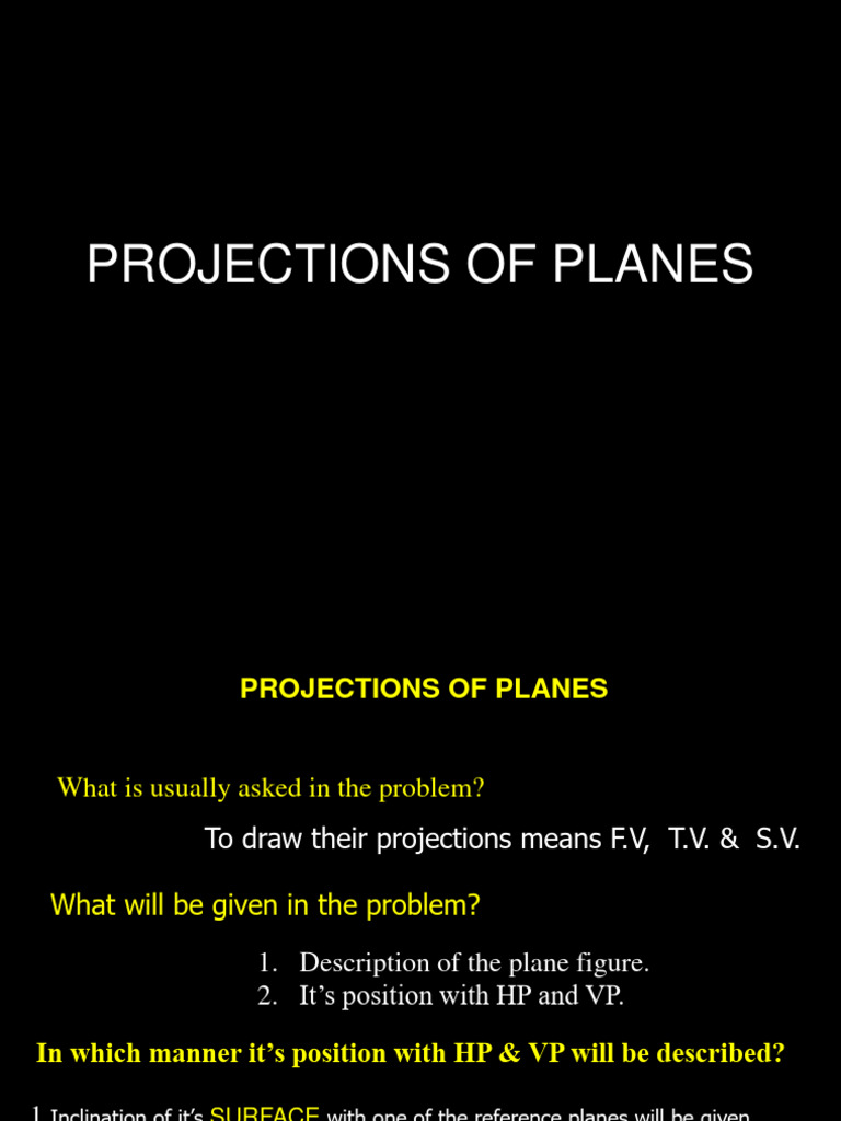 Projections of Planes Guide | PDF