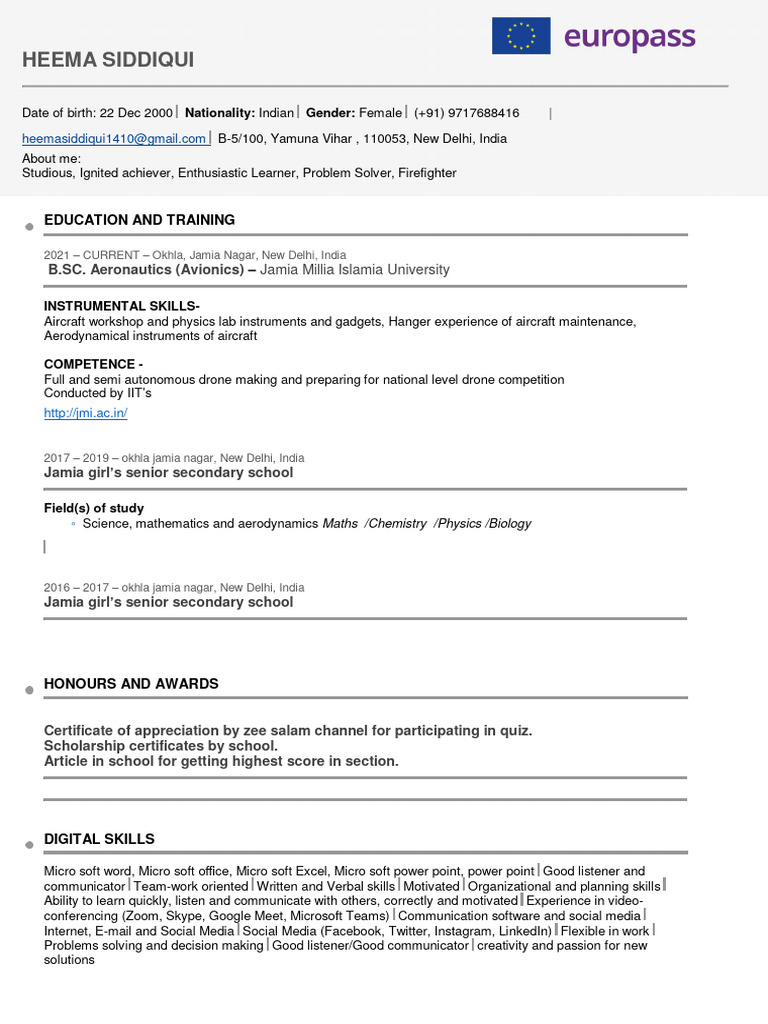 Heema CV | Download Free PDF | Social Media | Popular Culture & Media ...