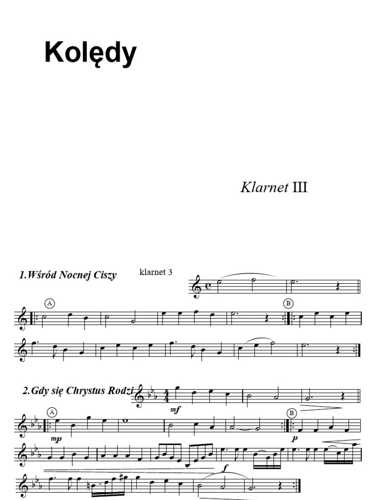 Klarnet 3 | PDF