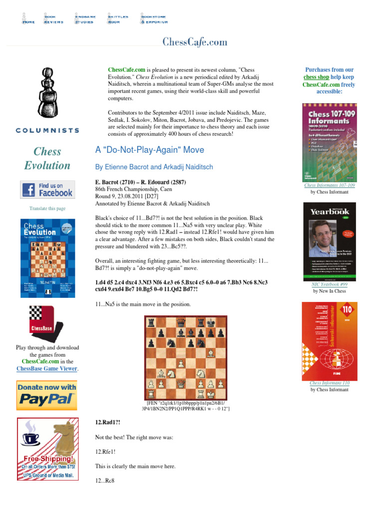 Evolution 01 | PDF | Chess | Chess Theory