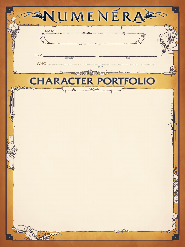 Character Portfolio (Fillable) | PDF | Role Playing Games | Gaming