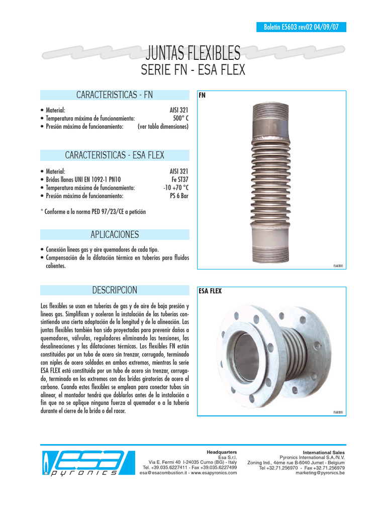 Juntas Flexibles OK | PDF
