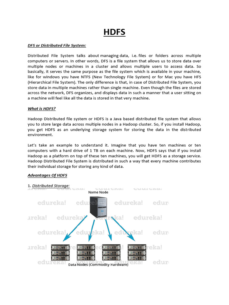 HDFS | PDF | Apache Hadoop | Scalability HDFS | PDF | Apache Hadoop | Scalability