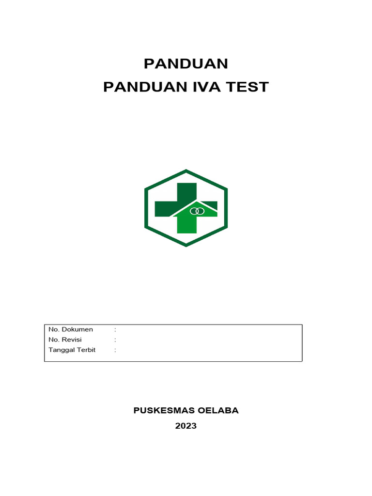 Panduan Pelaksanaan IVA Test 2023 | PDF