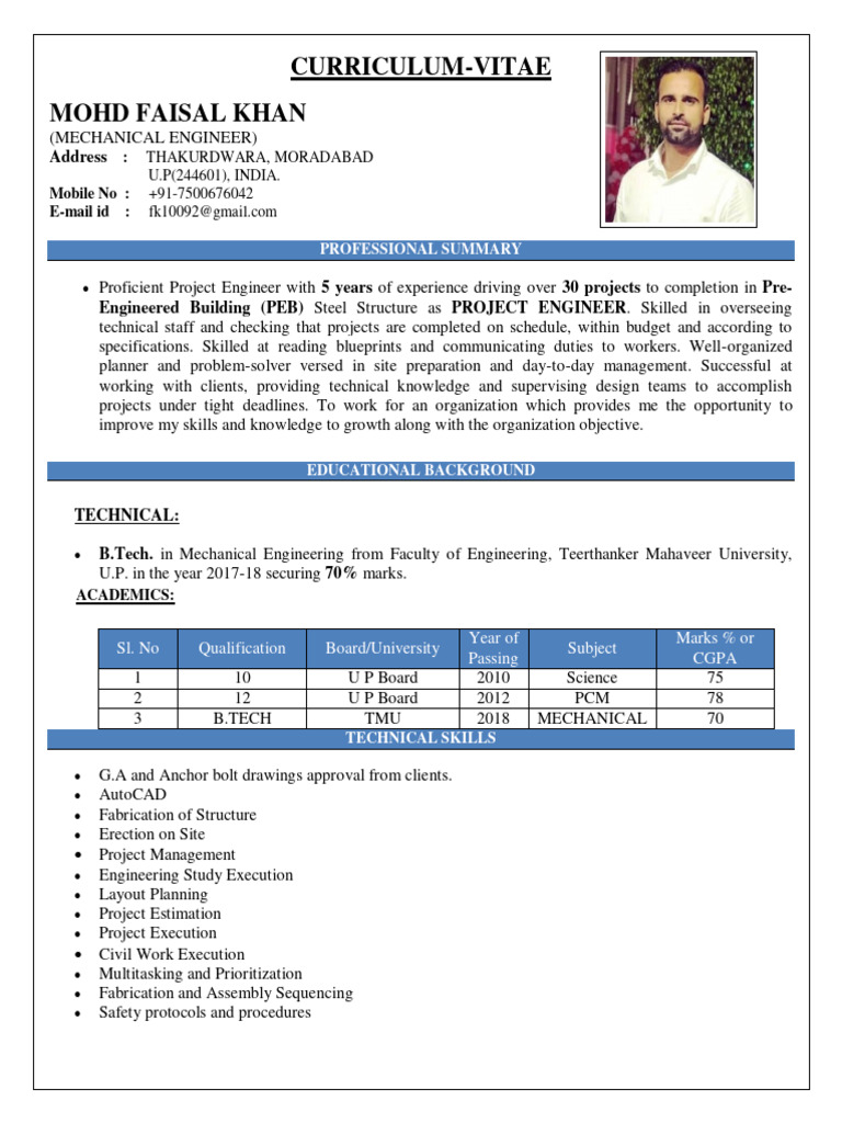 Updated Cv-Faisal Khan | PDF | Engineering