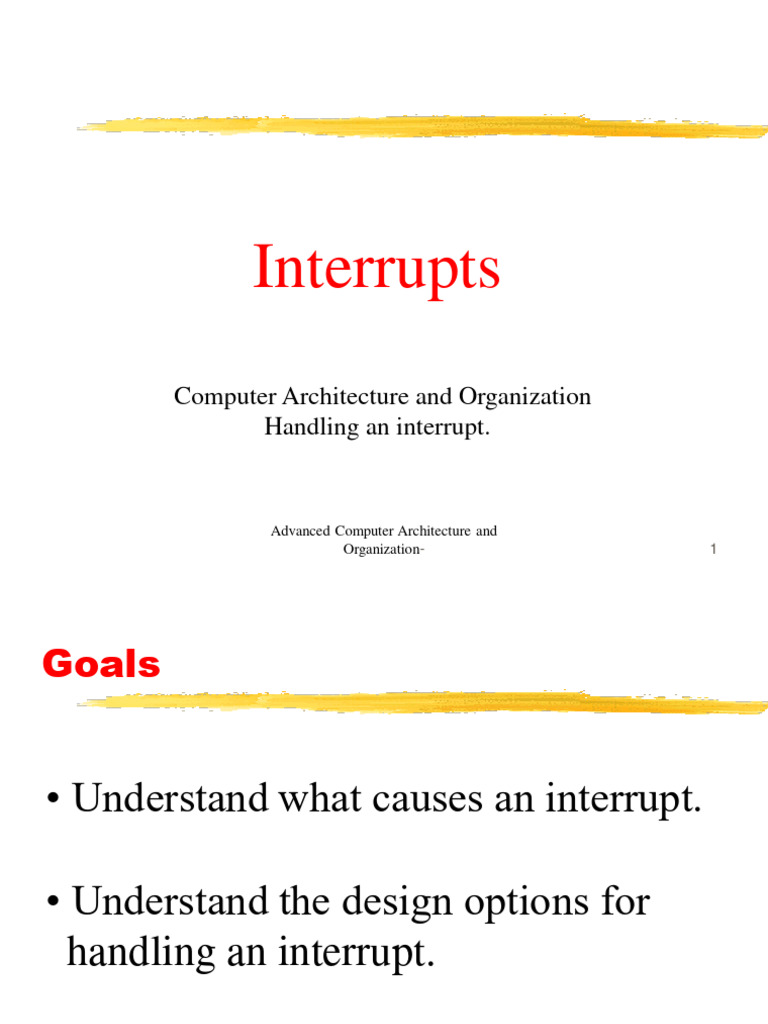 Interrupts | PDF | Operating System | Central Processing Unit Interrupts | PDF | Operating System | Central Processing Unit