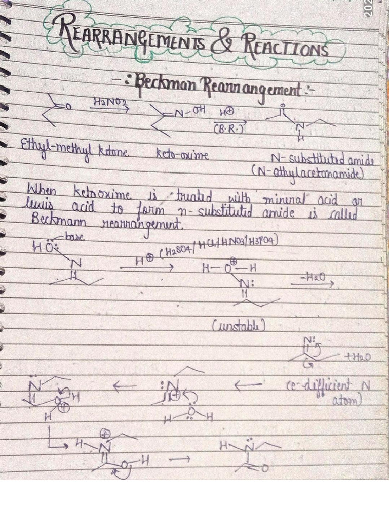 Rearrangement and Reaction | PDF