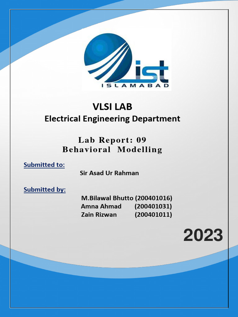 VLSI Lab Report 9 | PDF