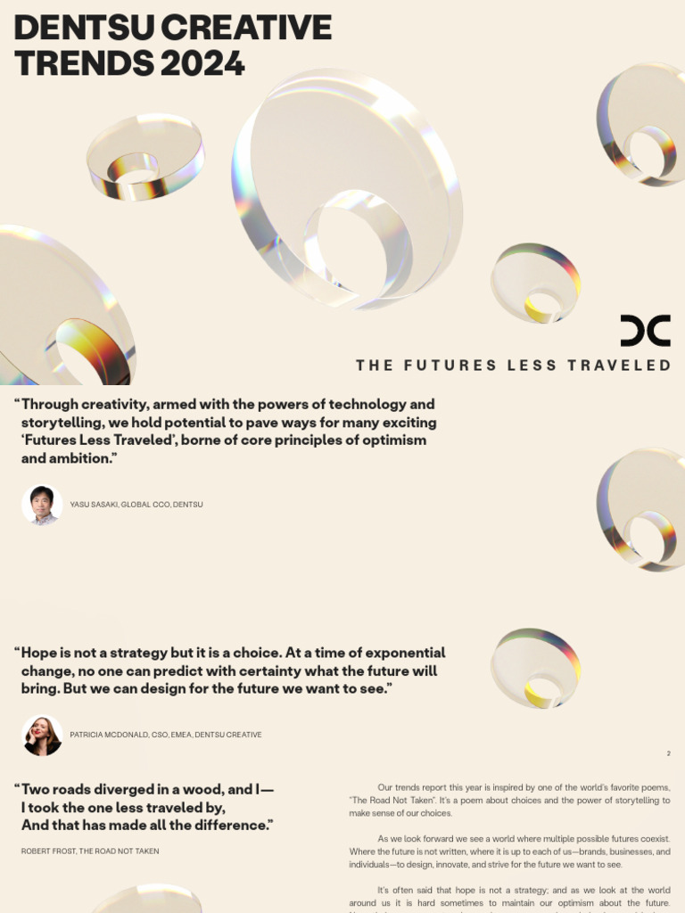 Dentsu Creative Trends 2024 | PDF | Brand | Artificial Intelligence